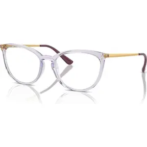 VOGUE EYEWEAR 51mm Cat Eye Optical Glasses - Violet
