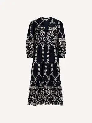 APRICOT Broderie Anglaise Midi Dress