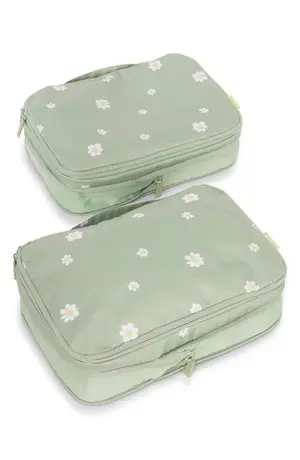 CALPAK Medium 2-piece Compression Packing Cube Set - Daisy