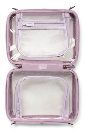 CALPAK Medium Clear Cosmetics Case