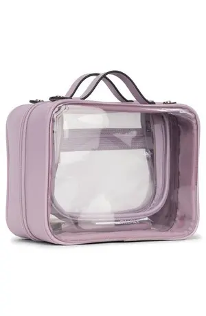CALPAK Medium Clear Cosmetics Case