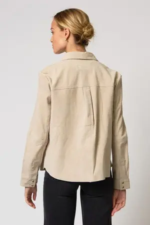 Central Park West Suede Overshirt