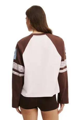 Cotton:on Active Graphic Raglan Tee - Cherry Dream Hoops