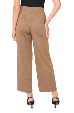 Vince Camuto Pintuck Front Wide Leg Ankle Pants