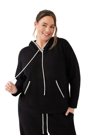 Karen Kane Edge Stitch Hoodie