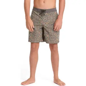 BILLABONG Good Times" Floral Print Board Shorts - Slate Black