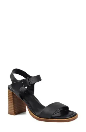 ARTISAN CRAFTED BY ZIGI Barnett Ankle Strap Sandal - Black Leather