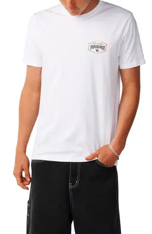 Rip Curl Aloha State Lockup Cotton Graphic T-shirt