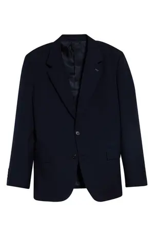 Givenchy Notch Lapel Wool Sport Coat - Night Blue