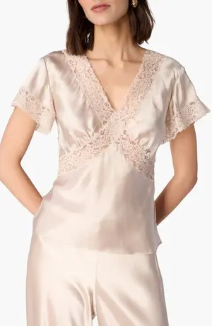 Cami Nyc Romola Silk Top - Oat
