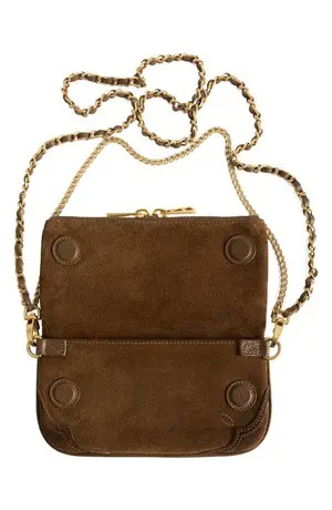 Zadig&Voltaire Rock Nano Western Leather Crossbody Bag - Cognac