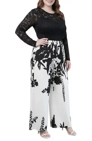 STANDARDS & PRACTICES Abstract Pull-on Wide Leg Pants