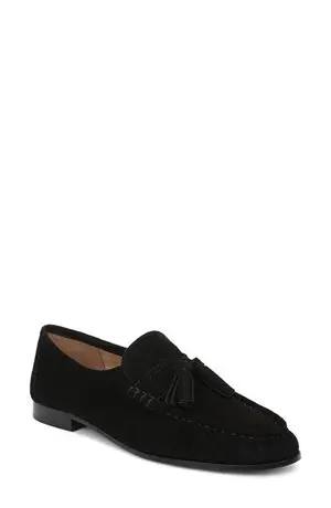 Sam Edelman Lana Tassel Loafer - Black Suede