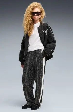 PUMA T7 Snake Print Track Pants