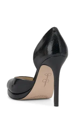 Jessica Simpson Kimli Half D'orsay Platform Pump - Black