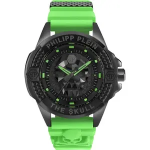 Philipp Plein The $kull Silicone Strap Watch - Ip Black