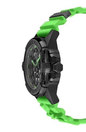 Philipp Plein The Skull Strap Watch - Ip Black