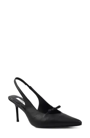 ZIGI Bombay Slingback Pointed Toe Pump - Black Leather