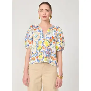 GILNER FARRAR Callie Blouse - Naples Print