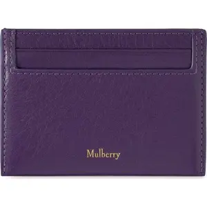 Mulberry Leather Card Case - Amethyst