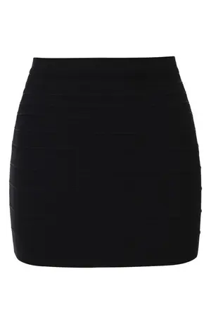 House Of Cb Bandage Mini Skirt - Black