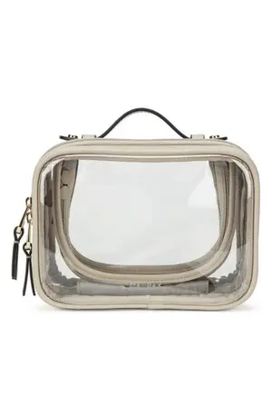 CALPAK CALPAK Small Clear Cosmetics Case Stone