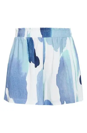 City Chic Printed Wide-leg Shorts