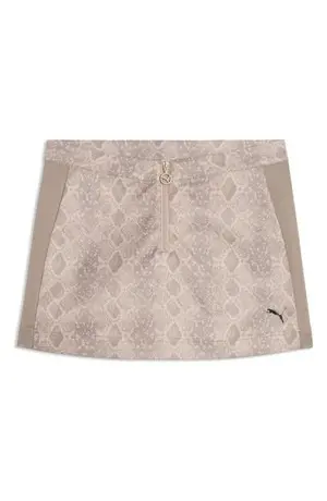 PUMA Aop T7 Snake Print Mid Rise Skirt