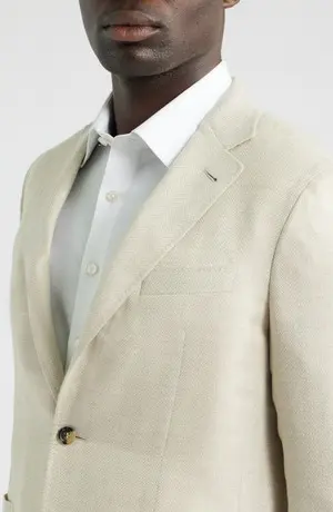Canali Kei Trim Fit Sport Coat