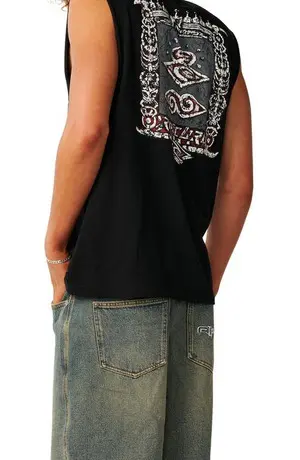 Rip Curl Disorder Yard Graphic Muscle T-shirt - Black