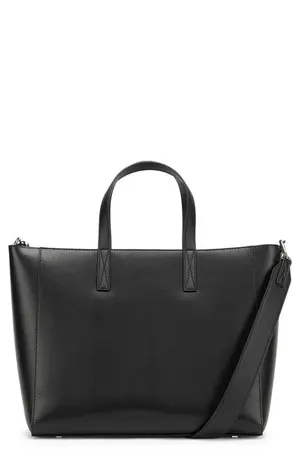 CALPAK Haven Faux Leather 16-inch Laptop Tote - Black