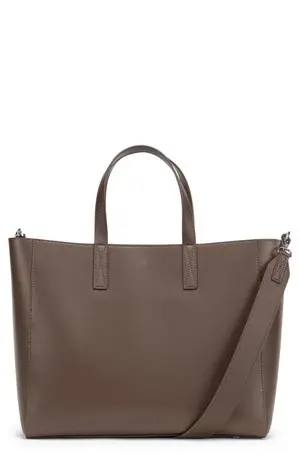 CALPAK Haven Faux Leather 16-inch Laptop Tote - Espresso
