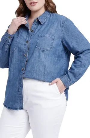 STANDARDS & PRACTICES Denim Button-up Shirt
