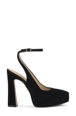 Jessica Simpson Nelica Ankle Strap Platform Pointed Toe Pump - Black