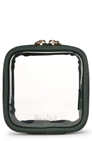 CALPAK Tiny Clear Cosmetics Case - Emerald