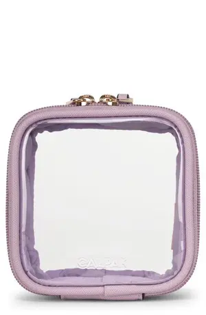 CALPAK Tiny Clear Cosmetics Case - Lavender