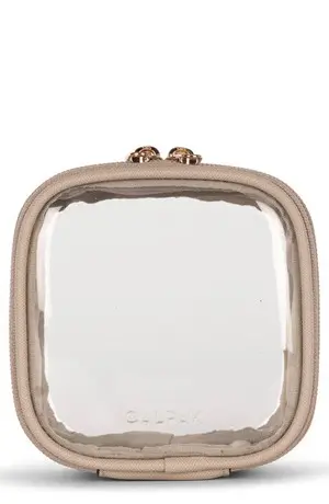 CALPAK Tiny Clear Cosmetics Case - Stone