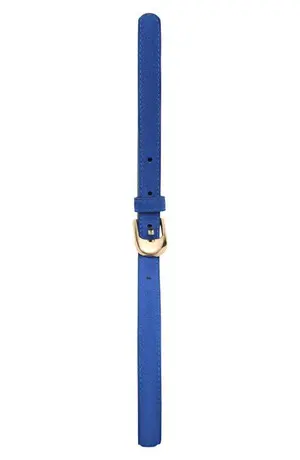 Mango Leather Belt - Blue