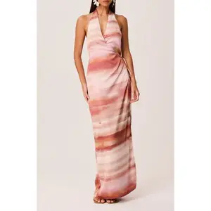 SNDYS. Atlanna Wrap Maxi Dress - Shell Print