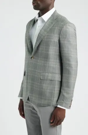Canali Kei Plaid Wool
