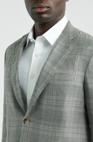 Canali Kei Plaid Wool