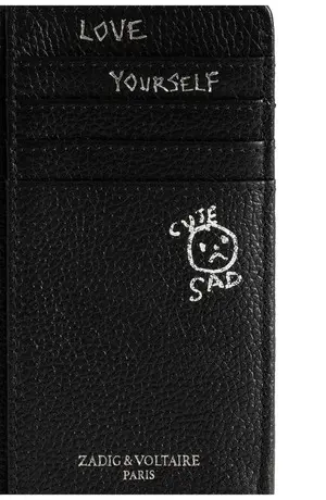 Zadig&Voltaire Arty Tag Leather Card Case