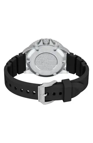Emporio Armani World Explorer Solar Chronograph Silicone Strap Watch