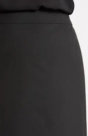 KASPER Pencil Skirt With Stretch - Black