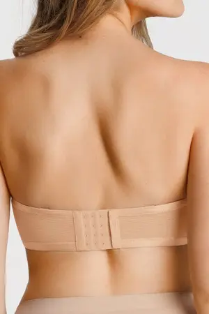 POPILUSH Non-slip Push-up Convertible Strapless Adejustable Bra - Cream