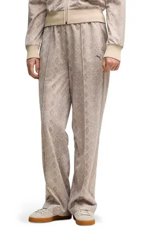 PUMA T7 Snake Print Track Pants