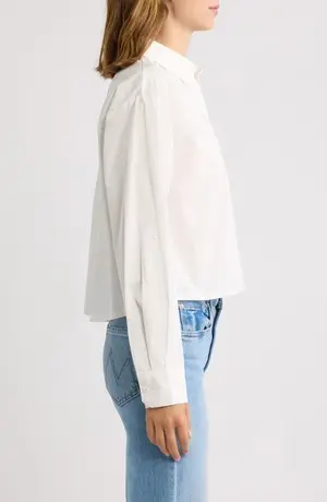 PETAL & PUP Bronagh Cropped Button-up Shirt