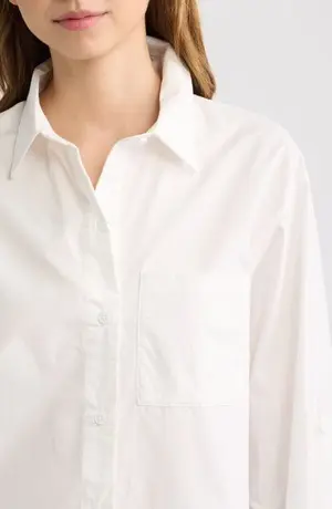 PETAL & PUP Bronagh Cropped Button-up Shirt