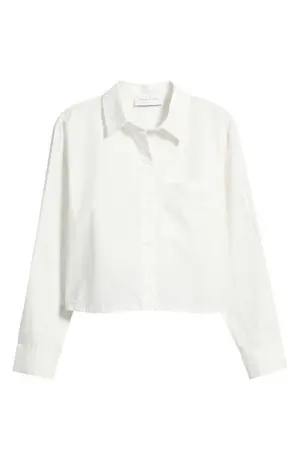 PETAL & PUP Bronagh Cropped Button-up Shirt