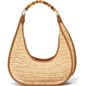 L*Space Mira Mar Raffia Hobo Bag